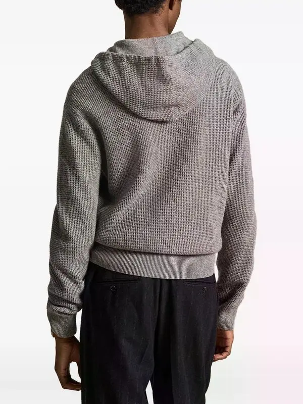 Polo Ralph Lauren Waffle-knit Zip-up Hoodie