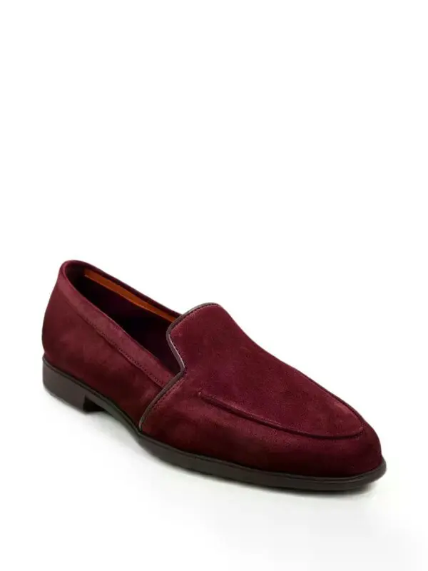 Santoni Slip-on Suede Loafers