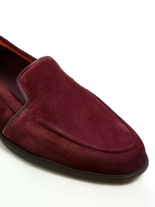 Santoni Slip-on Suede Loafers
