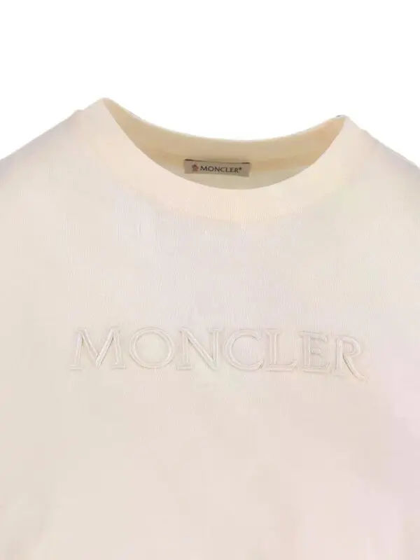 Moncler Embroidered Tonal-logo Cotton T-shirt