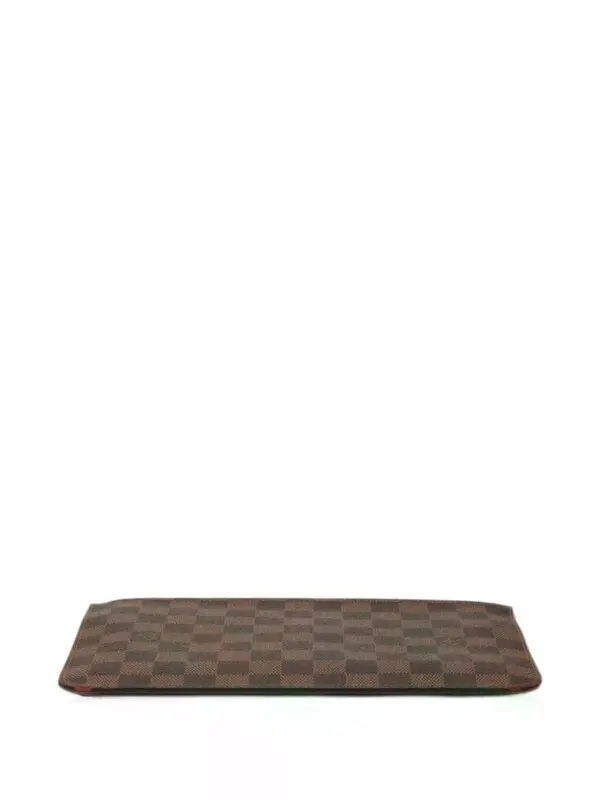 LOUIS VUITTON 2017 Damier Ebene Neverfull Mm Pouch