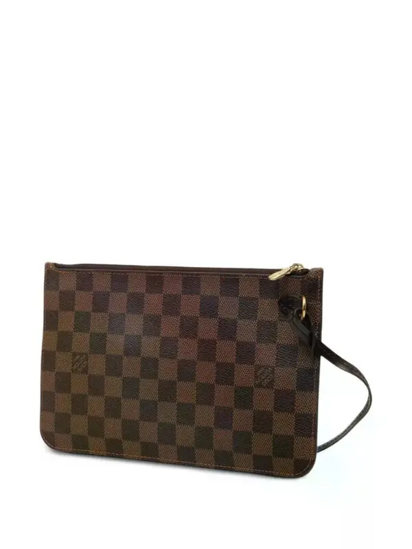 LOUIS VUITTON Damier Ebene Neverfull Mm Pouch