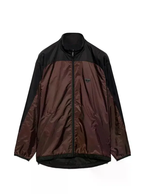 Prada Re-nylon Jacket With Enamelled Triangle Logo
