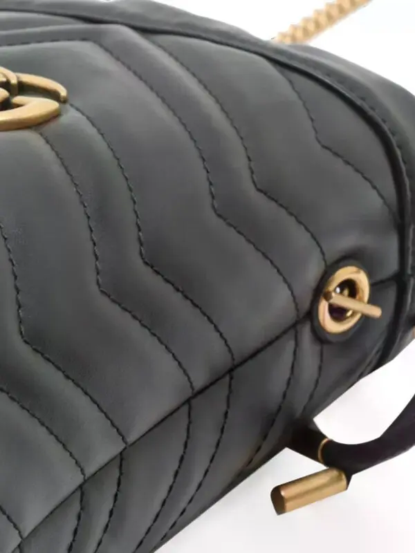 Gucci 2000-2015 Small Gg Marmont Leather Matelasse Bucket Bag
