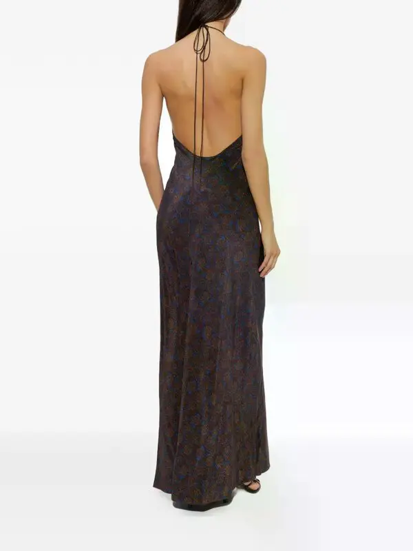 Matteau Paisley-print Halterneck Dress