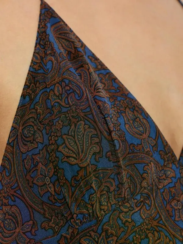 Matteau Paisley-print Halterneck Dress