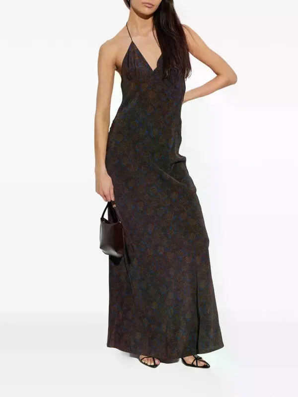 Matteau Paisley-print Halterneck Dress