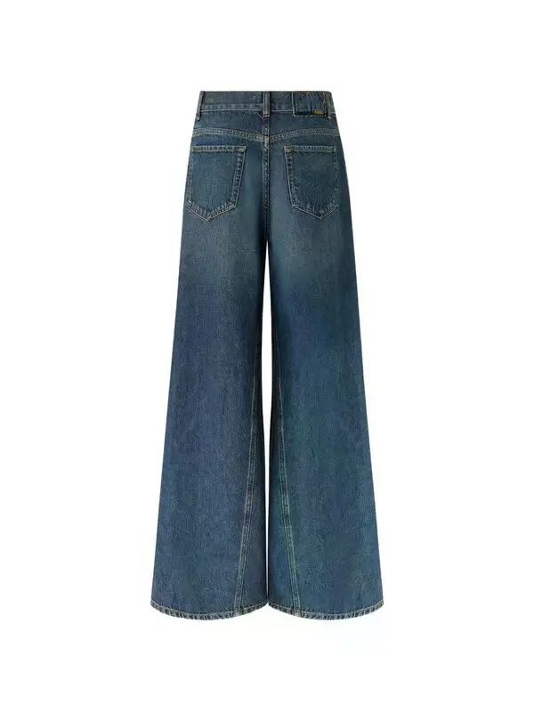 Pinko Flared Jeans With Super Wide Leg