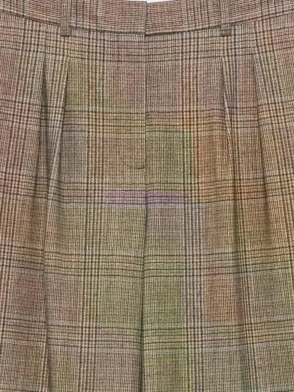 CIRCOLO 1901 Check-pattern Pleated Trousers
