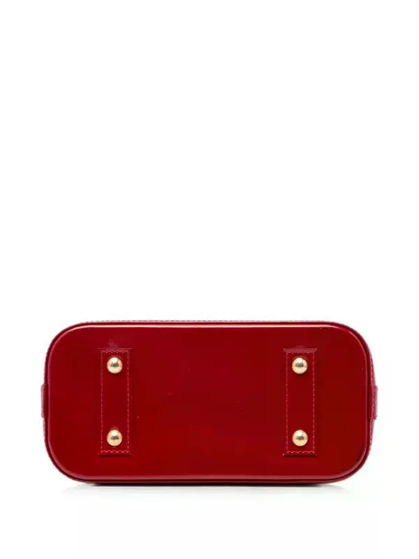 LOUIS VUITTON 2015 Monogram Vernis Alma Bb Satchel