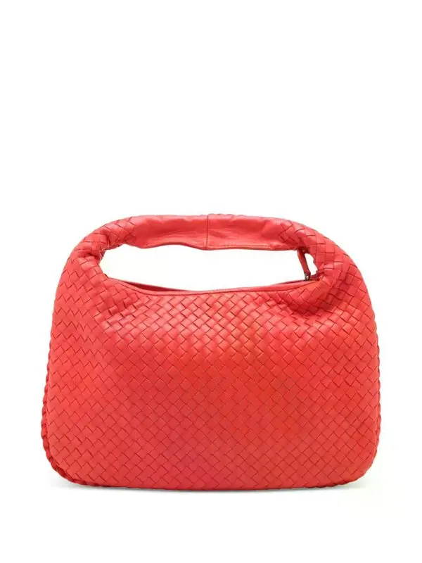 Bottega Veneta Small Nappa Intrecciato Hobo Bag - Red