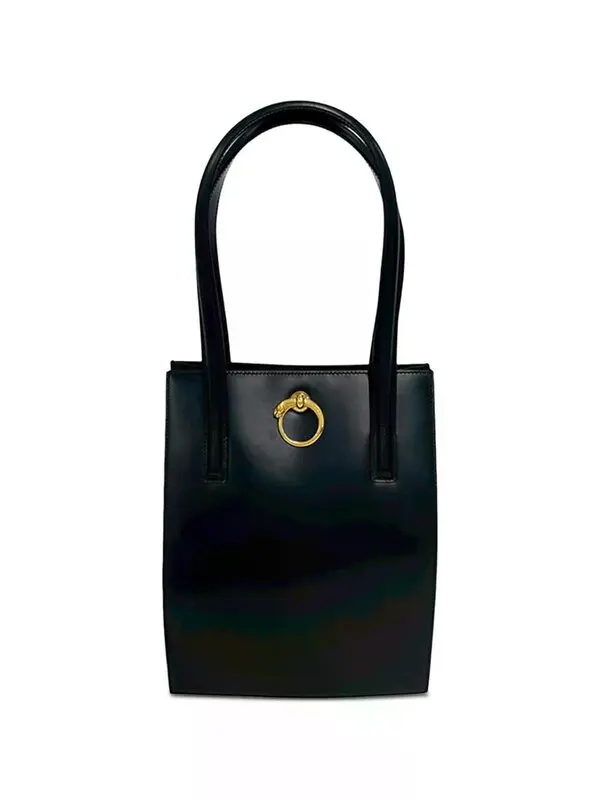 Cartier Leather Panthere Tote Bag - Black