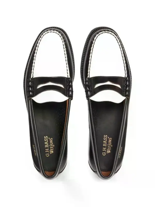 G.H.BASS Larson Flag Leather Loafers