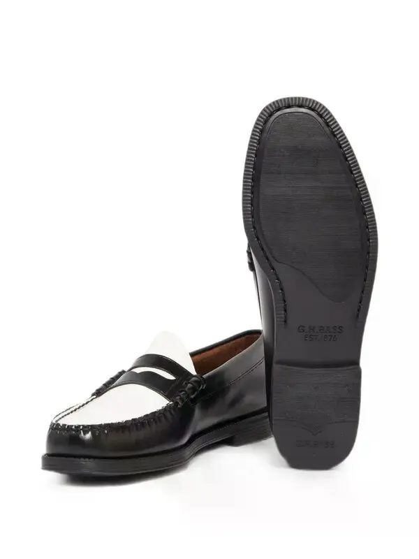 G.H.BASS Larson Flag Leather Loafers