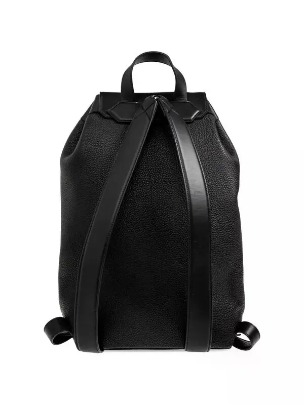 LANVIN Catch Buckle-fastening Pebbled Leather Backpack
