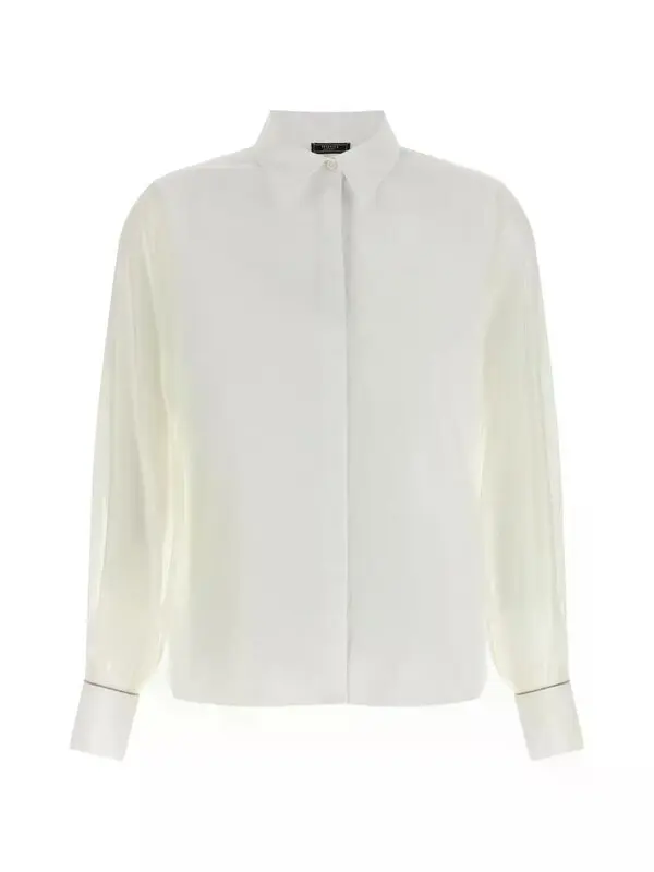 Peserico Punto Luce Long-sleeve Shirt - White