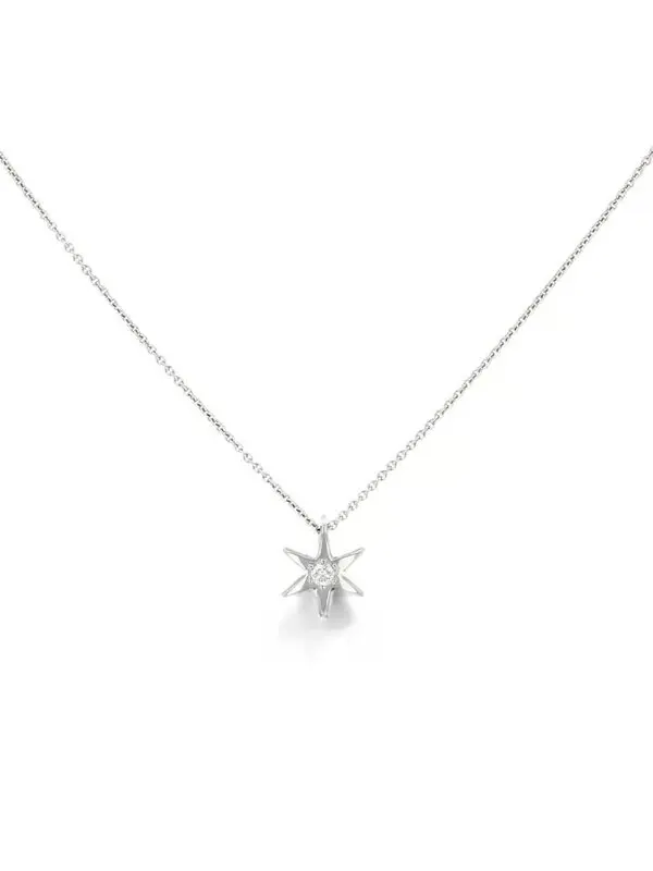 Chopard 2010s Star-pendant Diamond Necklace - Silver