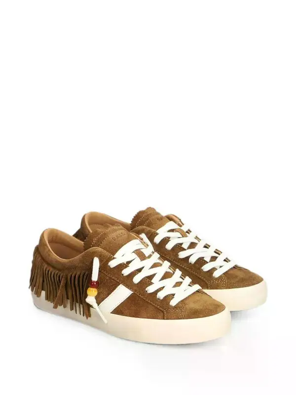D.a.t.e. Hill Low Fringe-trim Beaded Sneakers