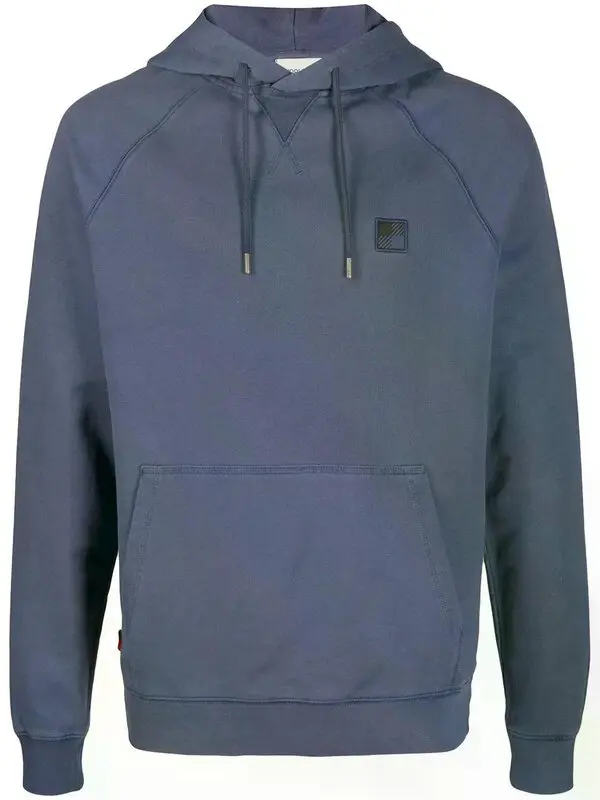 Woolrich Cotton Long Sleeve Hoodie - Blue