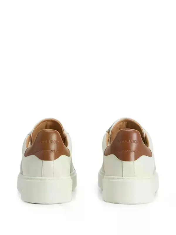 Woolrich Classic Court Leather Panelled Sneakers
