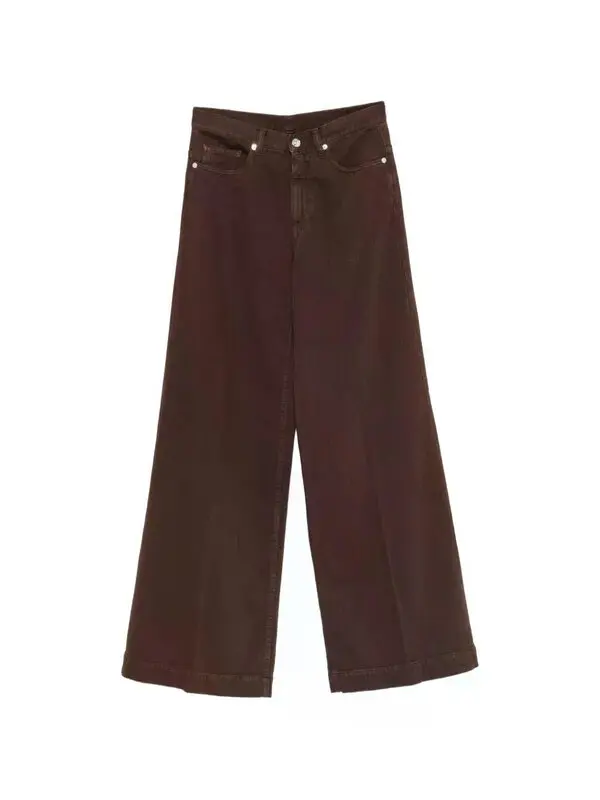 NINE:INTHE:MORNING Nadiah Wide-leg Jeans - Brown