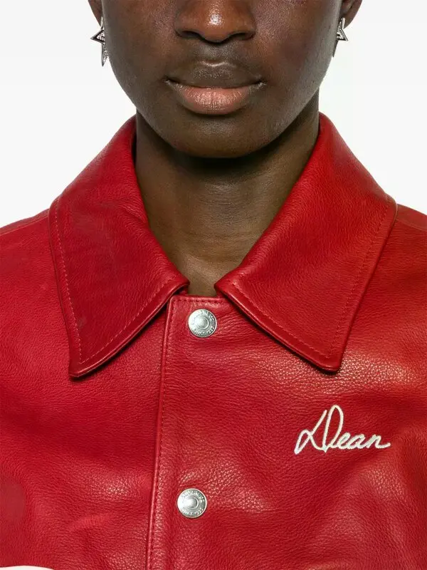 Dsquared2 Varsity Leather Bomber Jacket