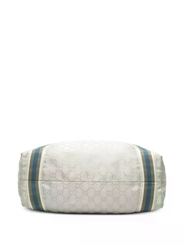 Gucci Gg Canvas Web Tote Bag