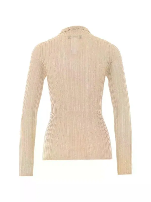 Fabiana Filippi Lamé-effect Ribbed-knit Sweater