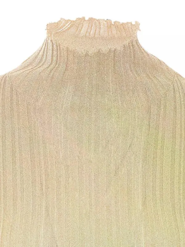 Fabiana Filippi Lamé-effect Ribbed-knit Sweater