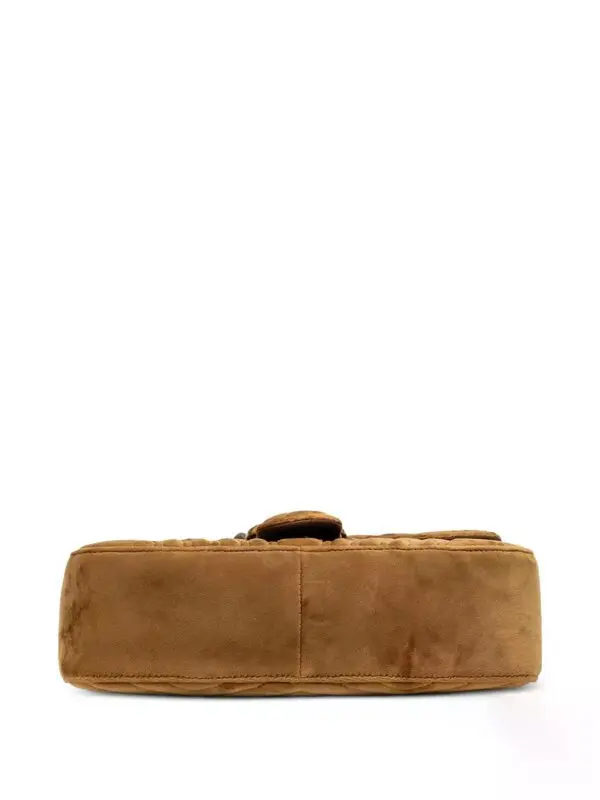 Gucci 2000-2015 Medium Gg Marmont Matelasse Velvet Shoulder Bag
