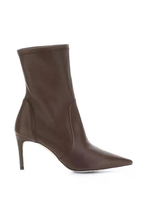STUART WEITZMAN Power Pointed-toe Ankle Boots - Brown