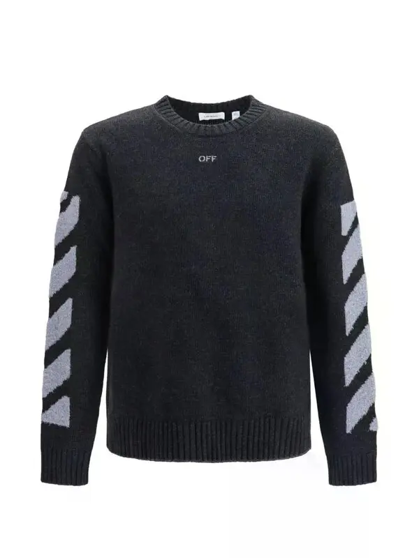 Off-White Diagonals Logo-embroidered Sweater
