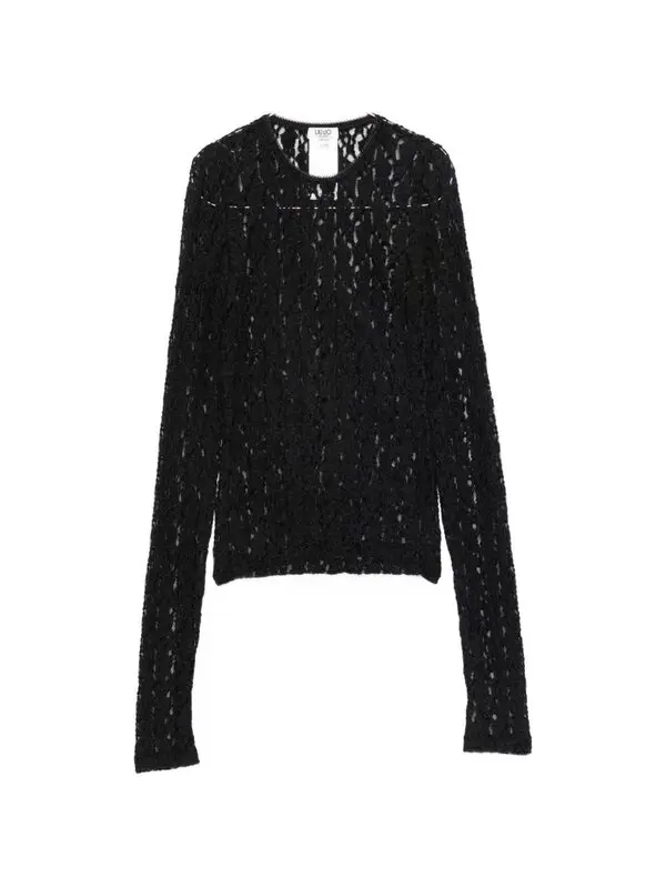 Liu Jo Lace Long-sleeve T-shirt - Black