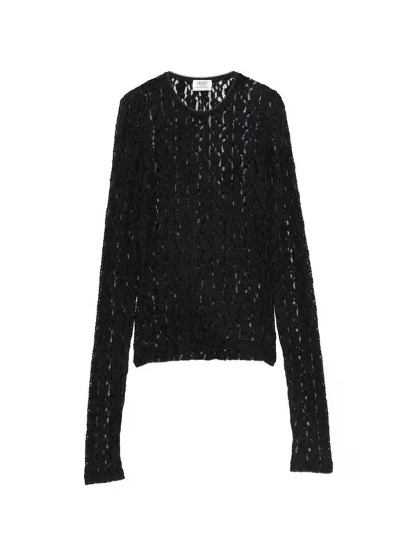 Liu Jo Lace Long-sleeve T-shirt - Black