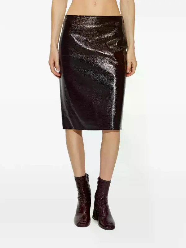 COURREGES Logo-detail Midi Skirt