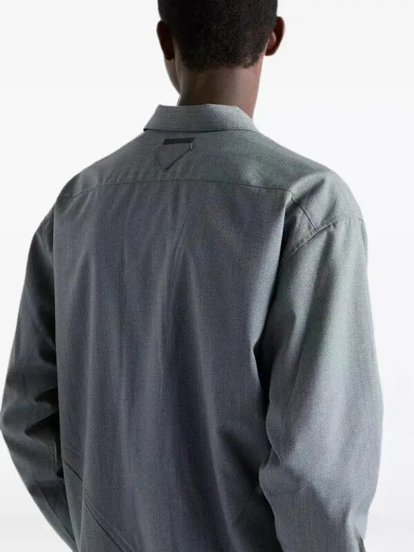 Prada Wool Zipper Shirt