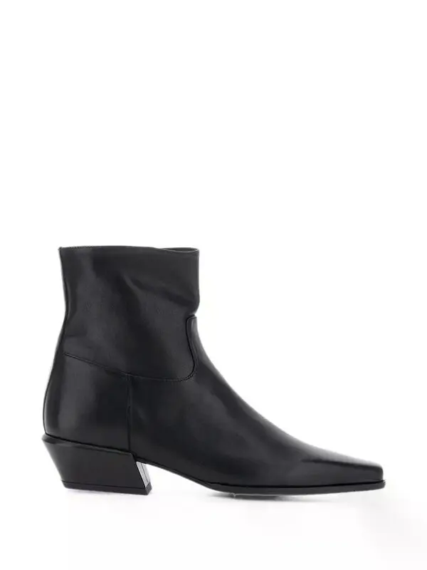 SEMICOUTURE Marisa Square-toe Ankle Boots - Black