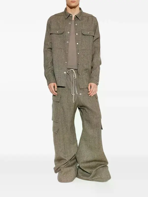 Rick Owens Ribbed-knit Curved-hem T-shirt