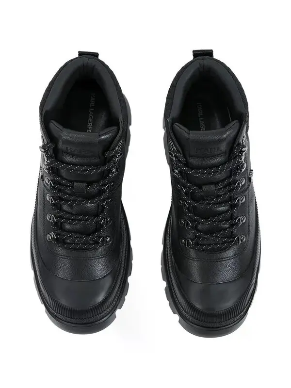 Karl Lagerfeld Lace-up Panelled Boots