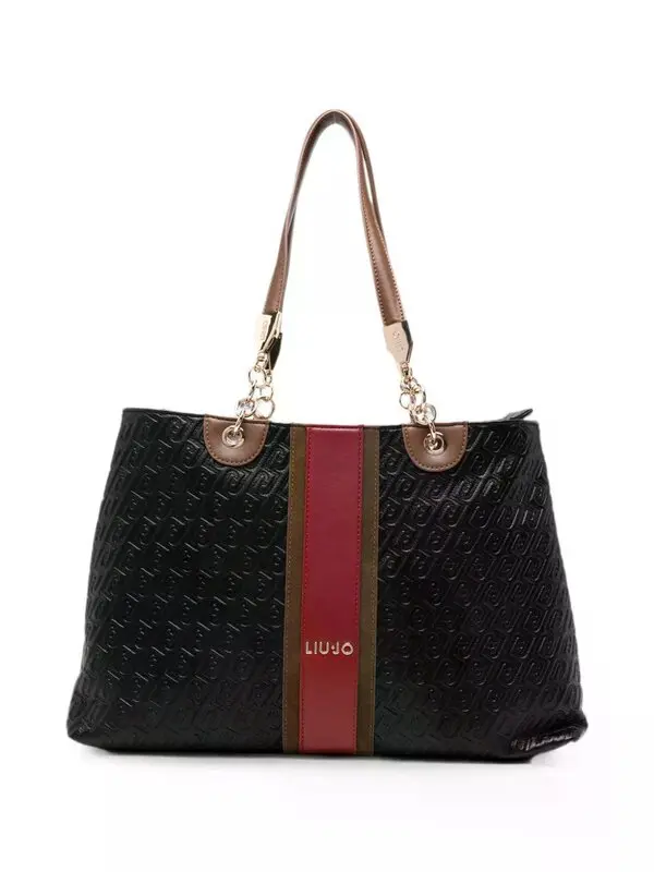 Liu Jo Medium Logo-embossed Tote Bag - Black