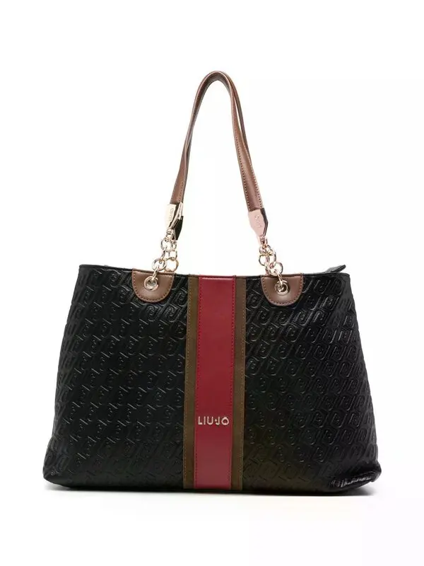 Liu Jo Medium Logo-embossed Tote Bag - Black
