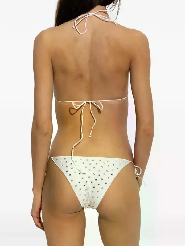 Oseree Crystal-embellished Triangle Bikini