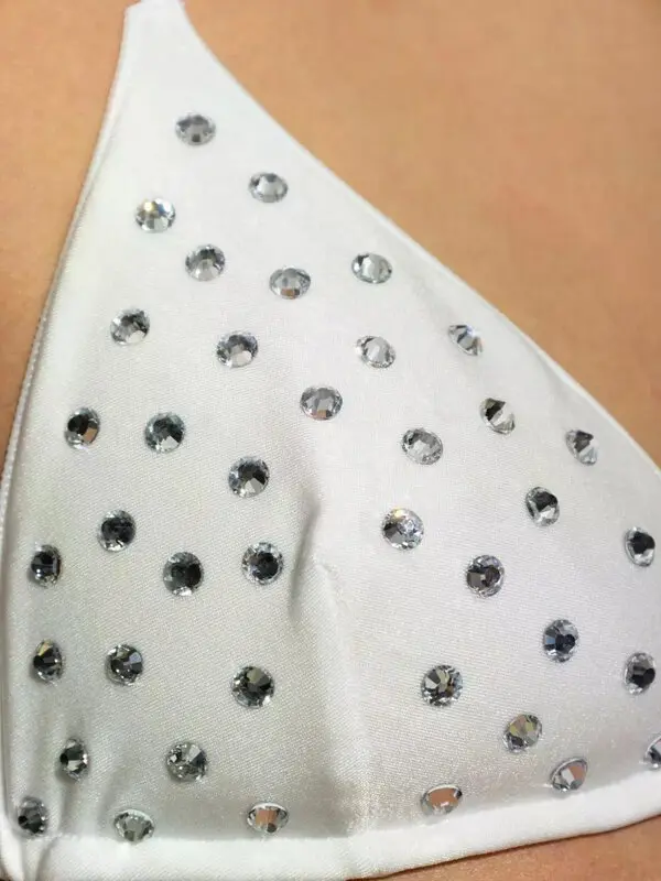 Oseree Crystal-embellished Triangle Bikini