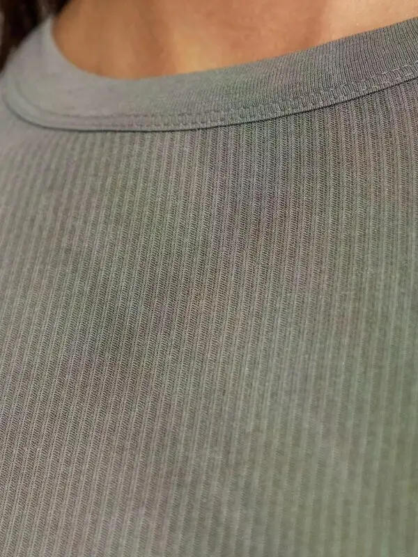 Rick Owens Ribbed Knit Long Sleeve T-shirt