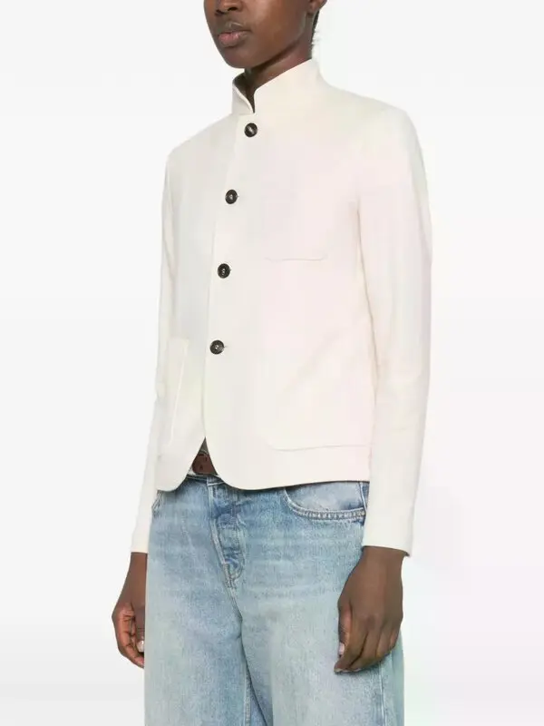 CIRCOLO 1901 Mandarin-collar Patch-pocket Jacket