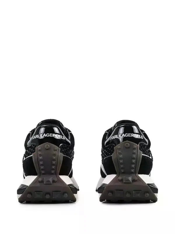 Karl Lagerfeld Embellished Panelled Sneakers - Black