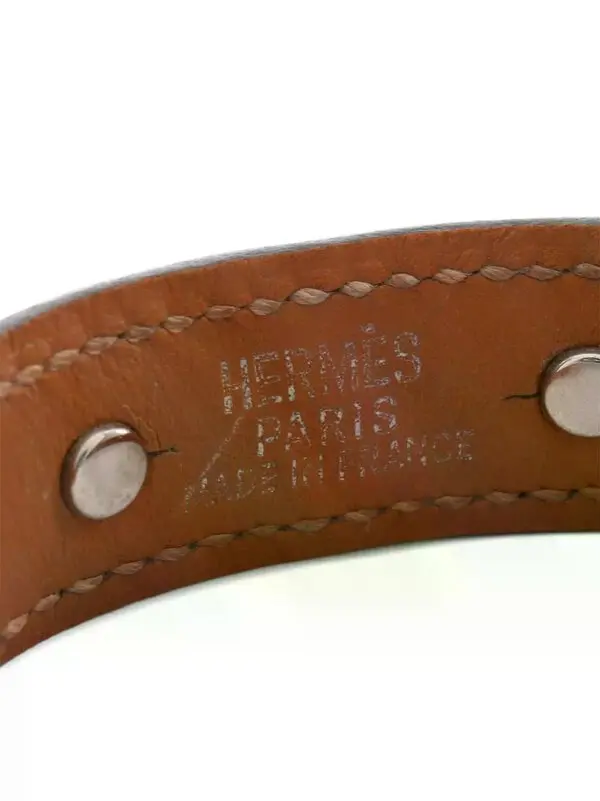 Hermès Agata Leather Bangle