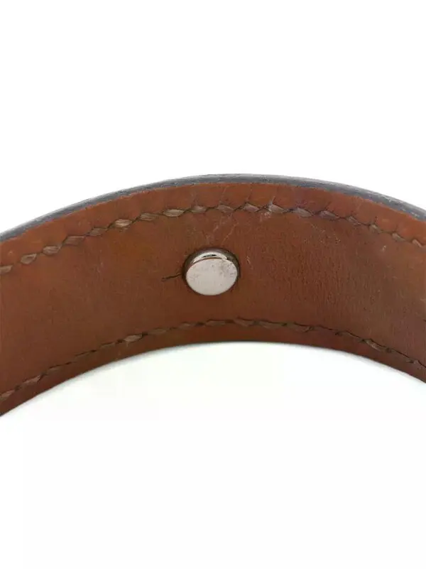 Hermès Agata Leather Bangle