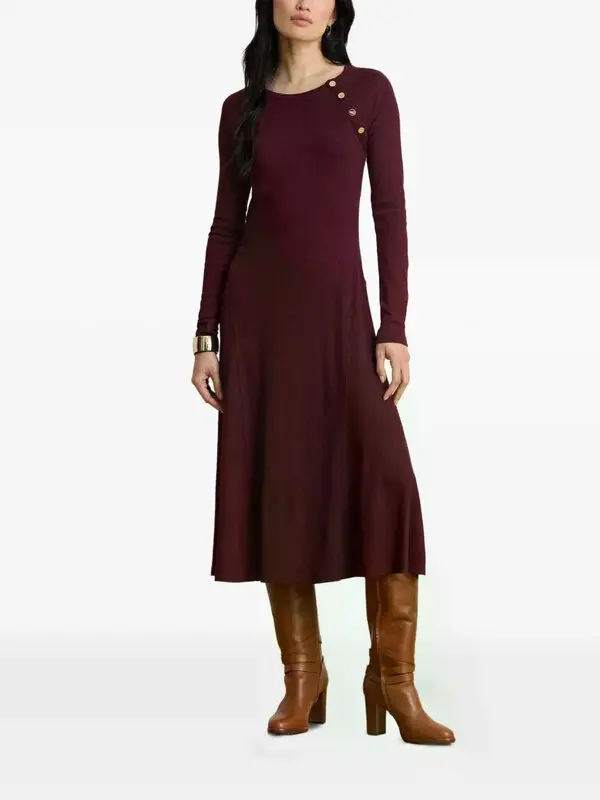 Ralph Lauren Ribbed Midi Dress