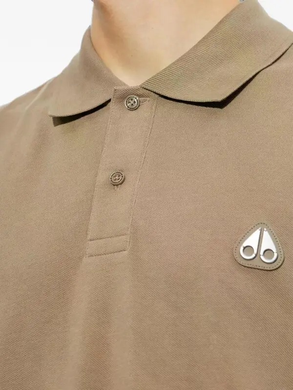 Moose Knuckles Logo-plaque Piqué Polo Shirt